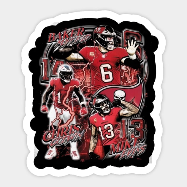 Baker Mayfield Chris Godwin Mike Evans Big 3 - Baker Mayfield - Sticker ...